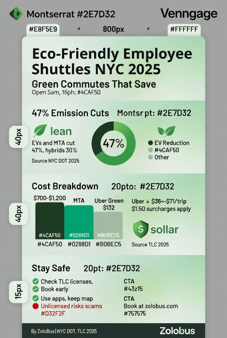 eco-friendly employee shuttle NYC: Epic Green Rides Save 47%