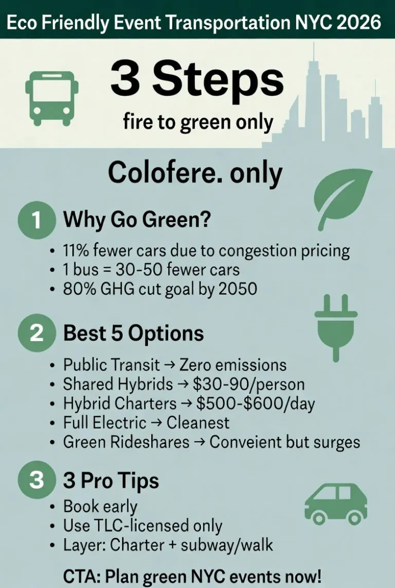 Eco Friendly Event Transportation NYC: Ultimate 2026 Guide